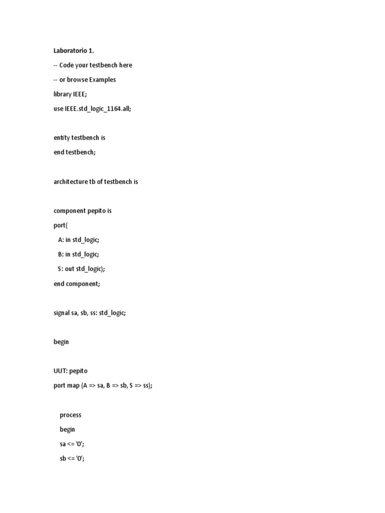 VHDL | PDF | Electronic Design Automation | Design VHDL | PDF | Electronic Design Automation | Design