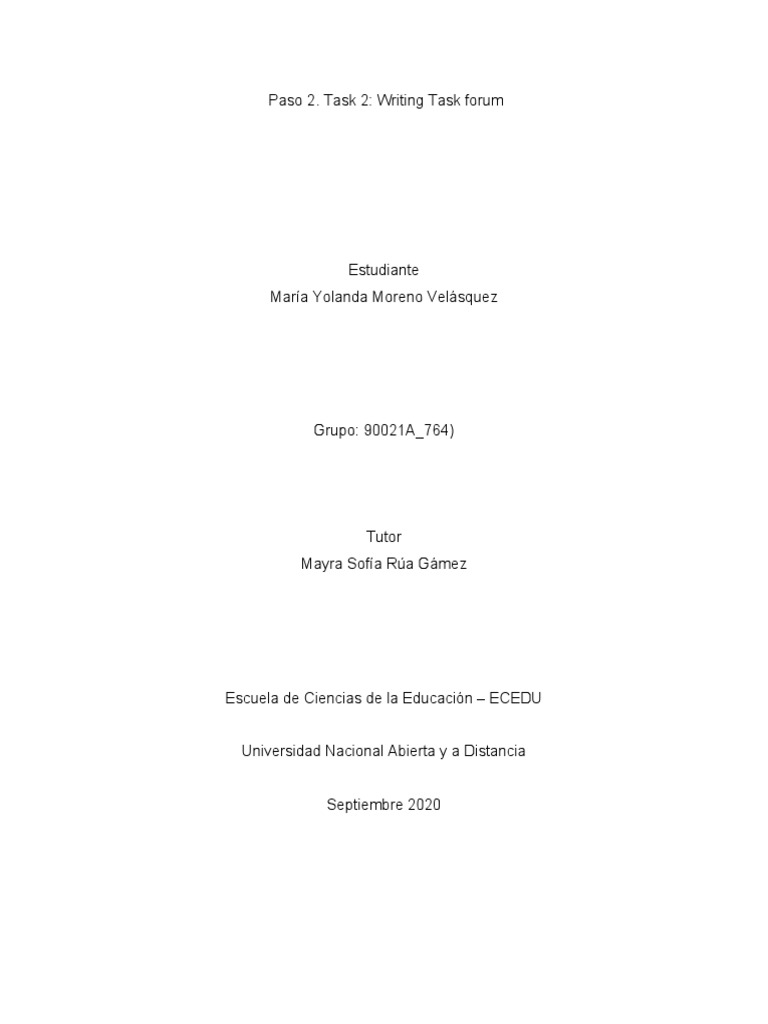 Unit 1 - Task 2 - Writing Task Forumfolder | PDF | Communication | Cognitive Science
