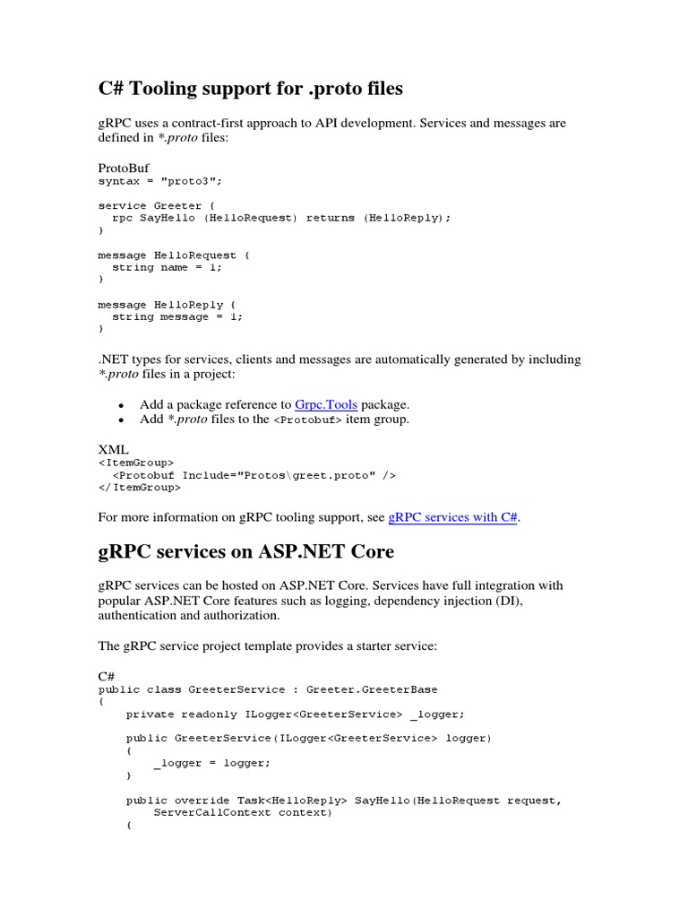 GRPC NET PDF | PDF