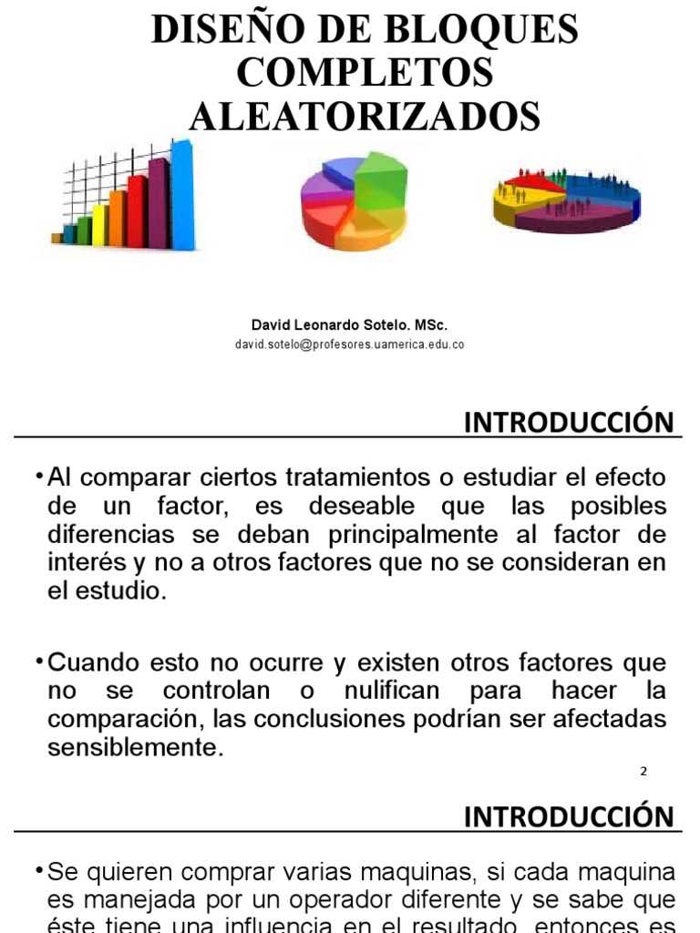 Diseño de Bloques Completos Aleatorizados | PDF | Análisis de variación | Diferencia