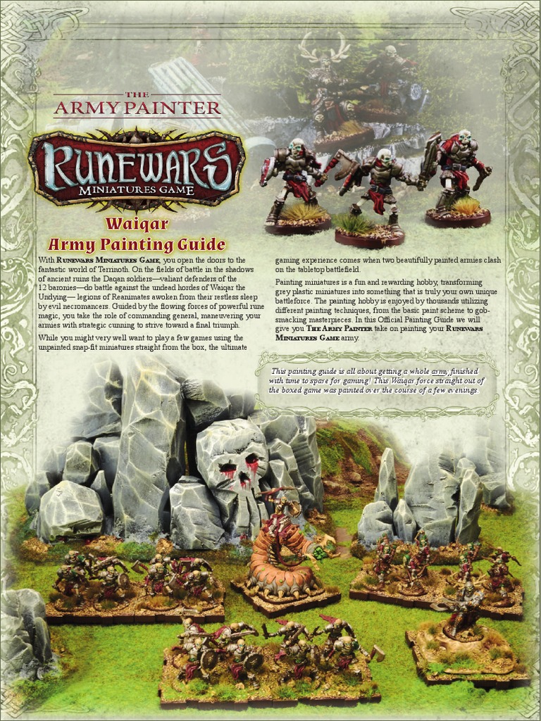 Waiqar Army Painting Guide: Runewars Miniatures Game, You Open The ...