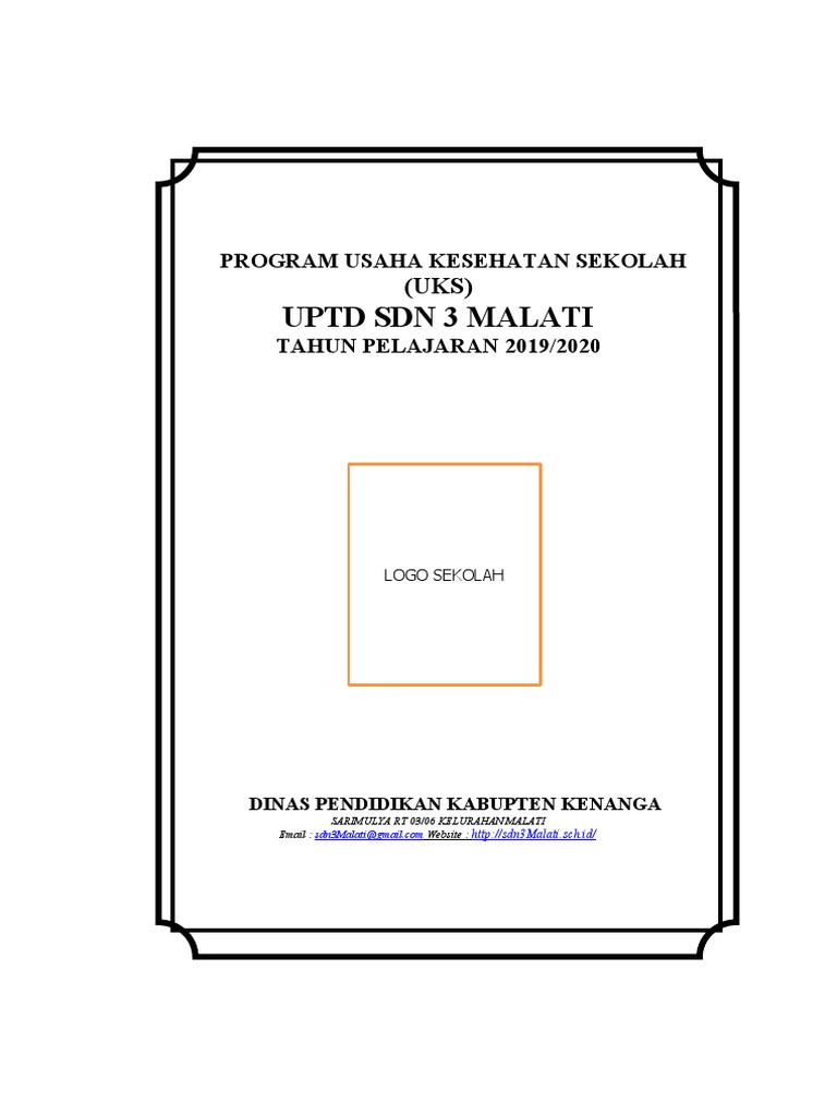 Contoh Program UKS UPTD SDN 3 Malati | PDF