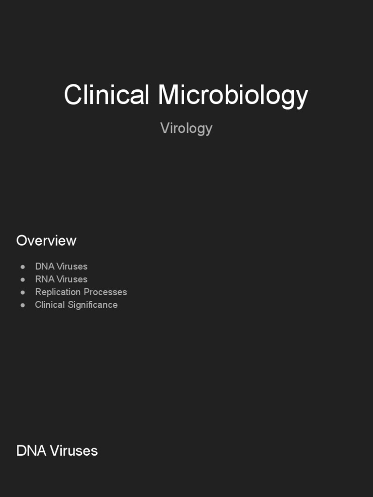 Clinical Virology PDF | PDF
