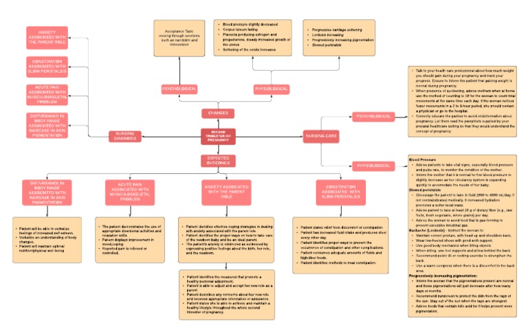 A2 Concept Map | PDF | Constipation | Pregnancy