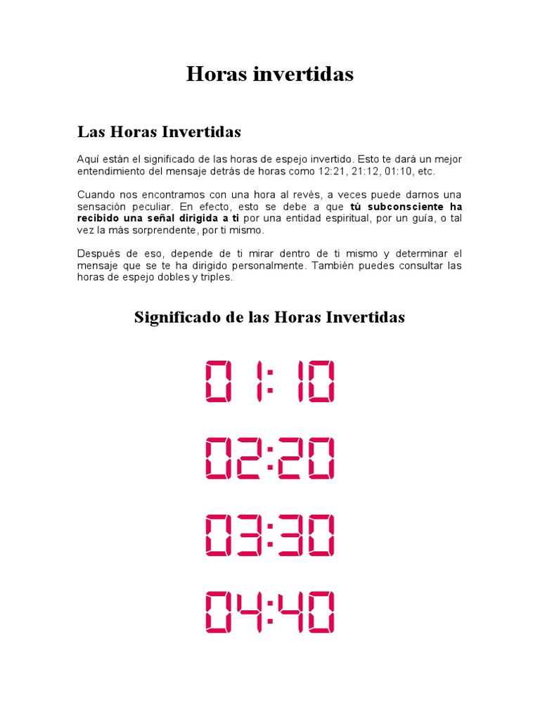 Horas Invertidas | PDF | Vida | Amor