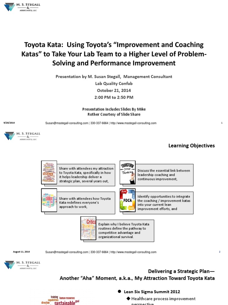 Toyota Kata: Using Toyota's "Improvement and Coaching Katas" To Take ...