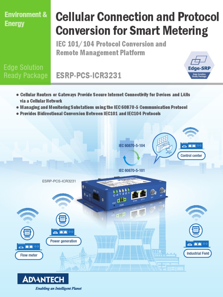 Cellular Connection and Protocol Conversion For Smart Metering | PDF | Computer Network ...