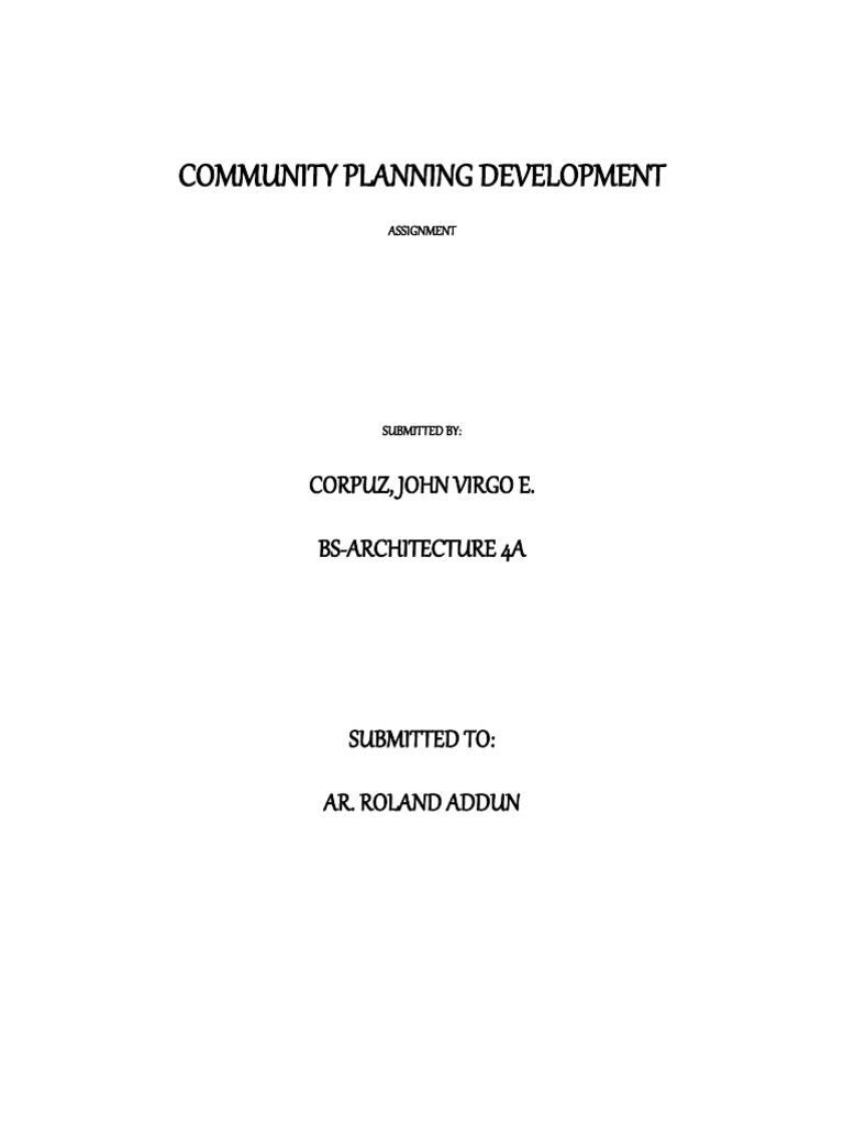 Community Planning Development 12 | PDF | Facilitator | Nonverbal ...