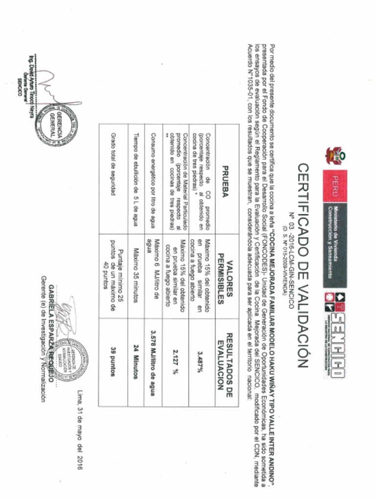 Certificado SENCICO | PDF