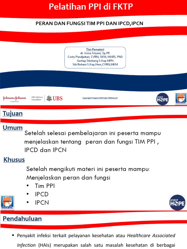 1.2. Peran Dan Fungsi IPCN IPCD - 0409 PDF | PDF | Kesehatan Holistik | Sains & Matematika