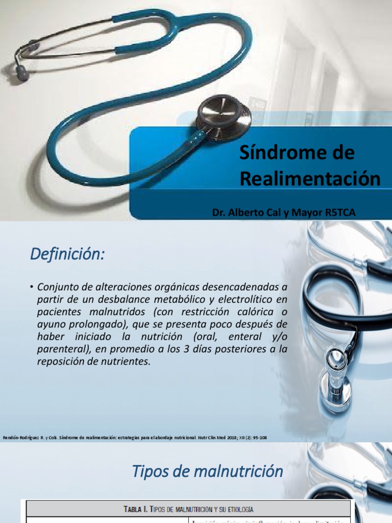 Síndrome de Realimentación: Causas y Riesgos | PDF | Biología | Fisiología