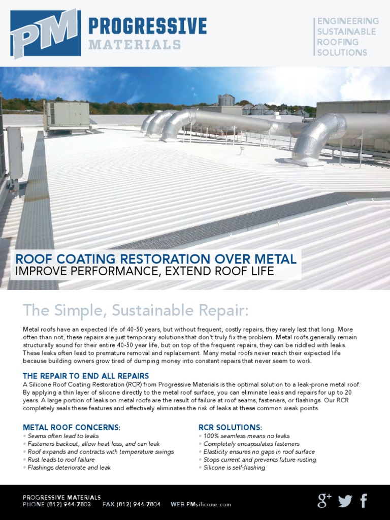 RCR Over Metal | PDF | Roof | Rust