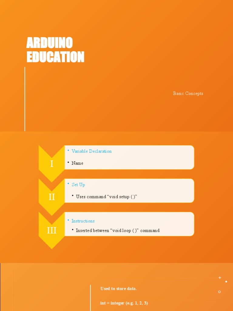 Arduino Education Basic Concepts Pdf Arduino Inputoutput