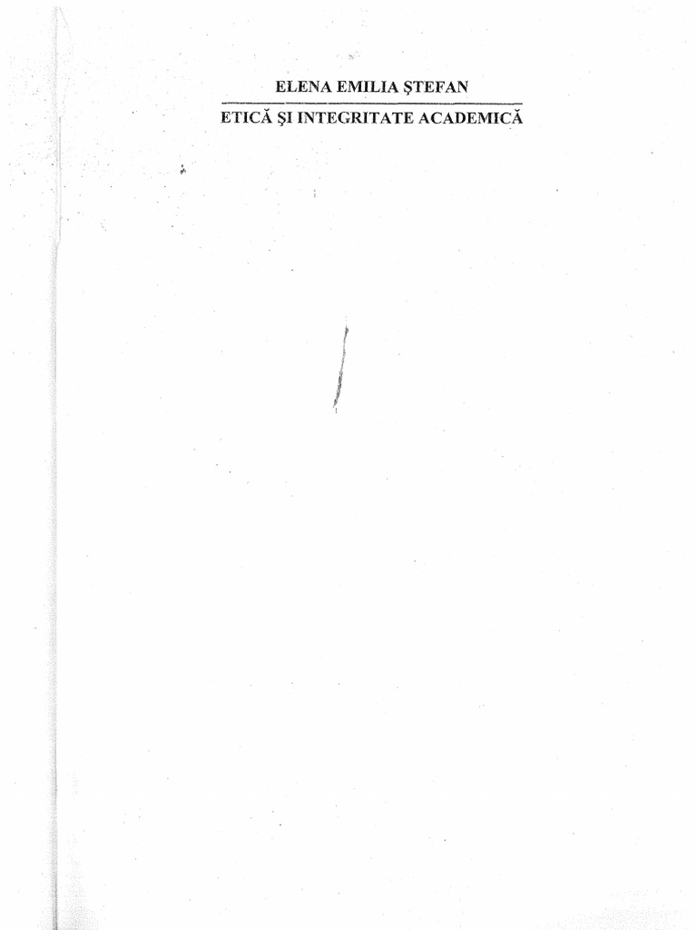 Etica Si Integritatea Academica | PDF