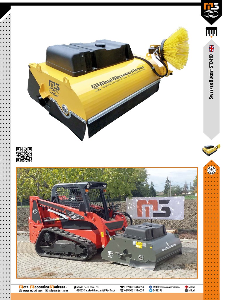 Sweeper Bucket STD-D | PDF | Loader (Equipment) | Tanks