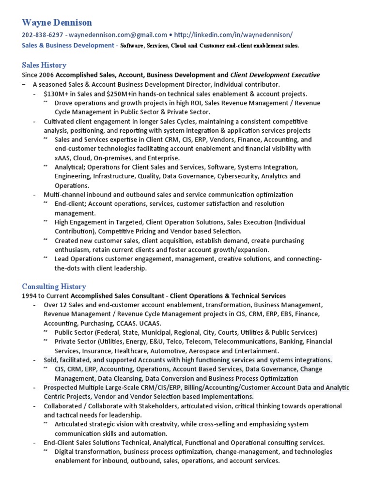 Wayne Dennison: Sales History | PDF | Customer Relationship Management ...