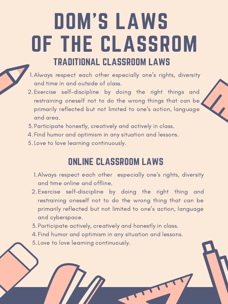 Laws of The Classroom | PDF