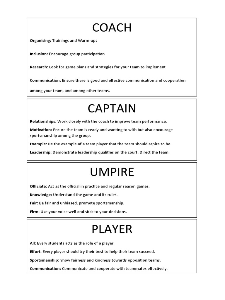 Sepep Roles Explanantion | PDF