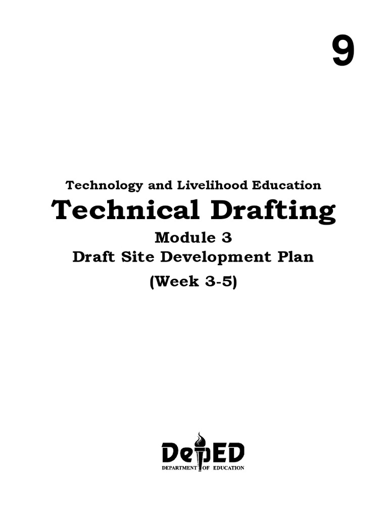 Technical Drafting: Draft Site Development Plan (Week 3-5) | PDF | Technology & Engineering