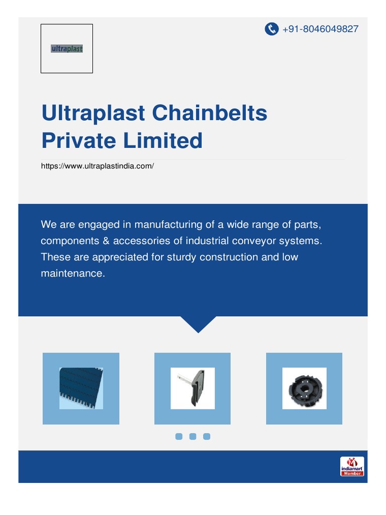 Ultraplast Chainbelts Overview | PDF | Thermoplastic | Plastic