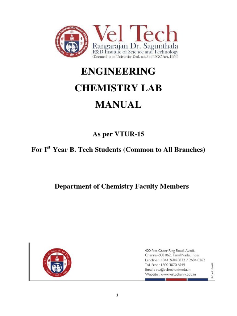 Engineering Chemistry Lab Manual | PDF | Alkalinity | Titration