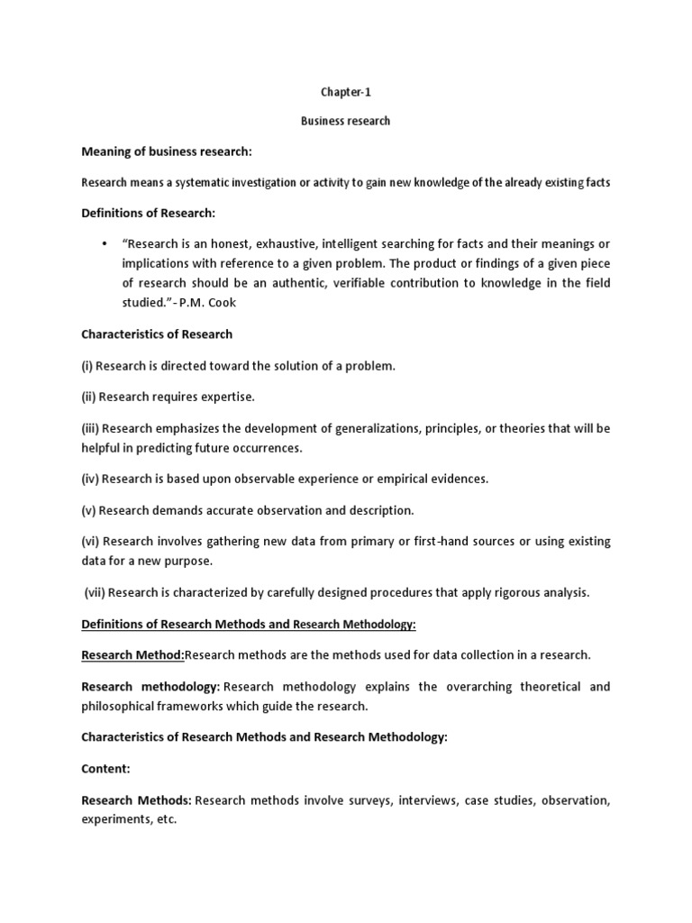 BRM Unit-1 | PDF | Survey Methodology | Statistics