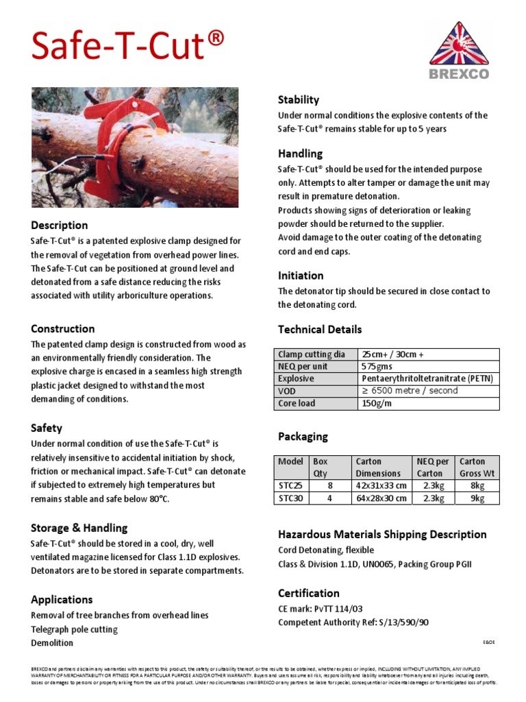 Safe-T-Cut - Technical Sheet | PDF | Nature
