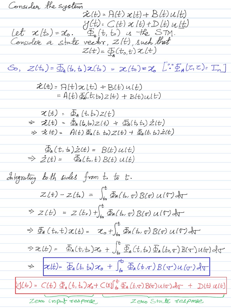 33 Solution To State Space Representation Pdf