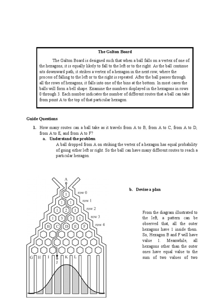 The Galton Board | PDF | Gravity | Force