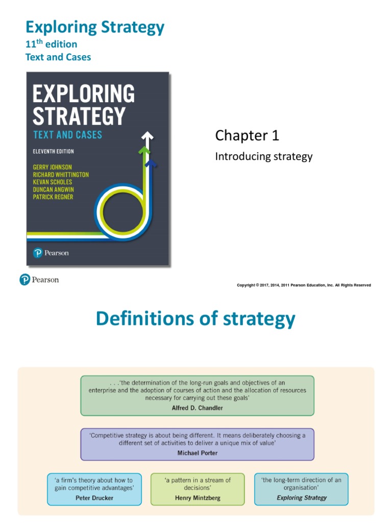 Exploring Strategy: 11 Edition Text and Cases | PDF | Copyright | Business