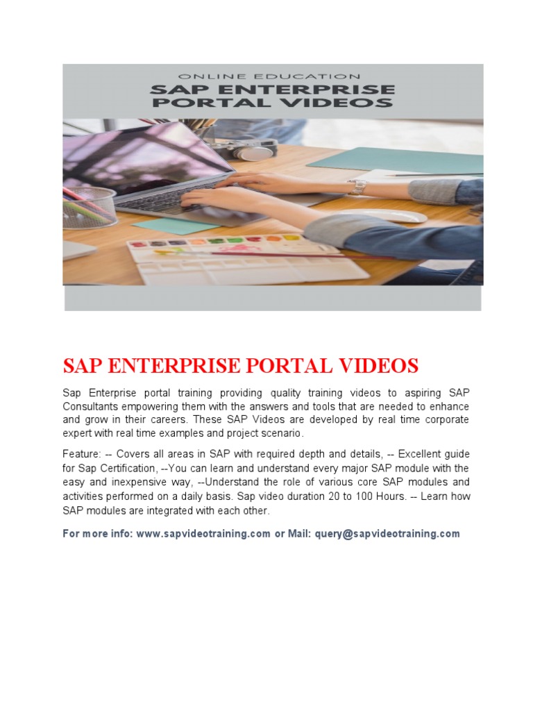 Sap Enterprise Portal | PDF | Business