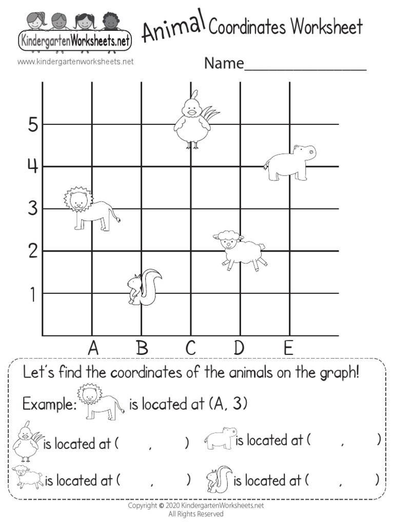 Coordinate Graph Worksheet PDF | PDF