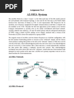 Slotted ALOHA: Efficiency and Mechanics | PDF