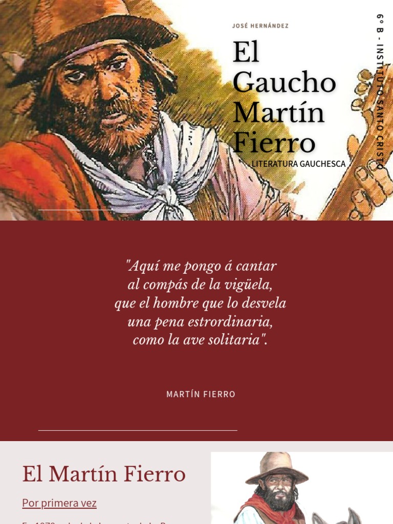 El Gaucho Martín Fierro | PDF | Poesía