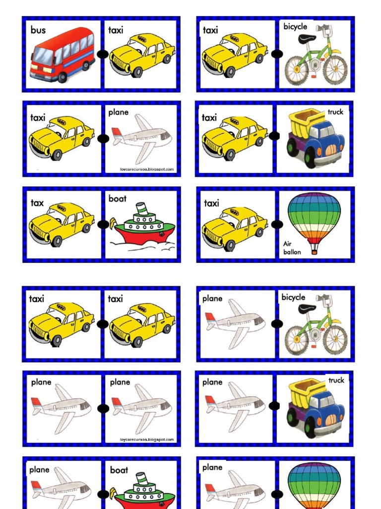 Grado Tercero Dominó Means Transports | PDF