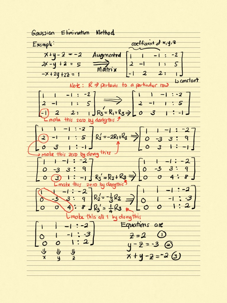 Gaussian Elimination Download Free Pdf Algorithms And Data Structures Discrete Mathematics