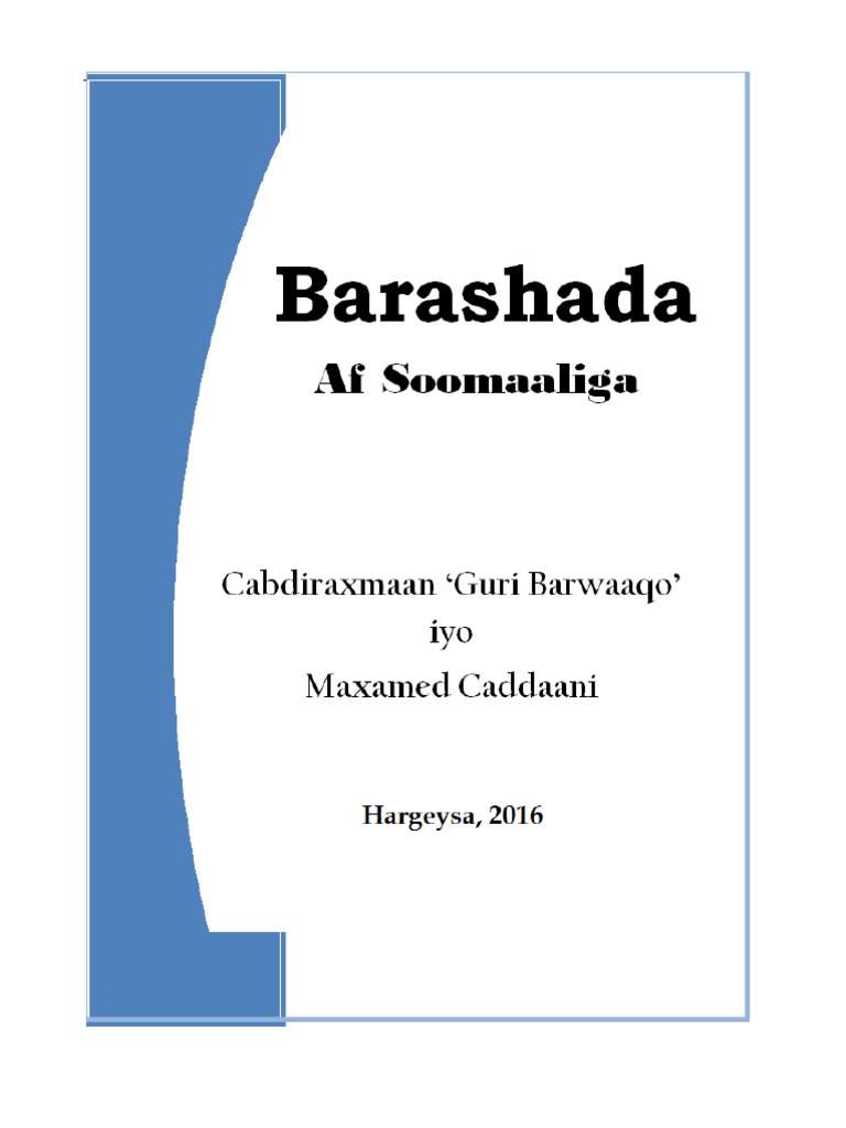 Barashada Afsoomaaliga. | PDF