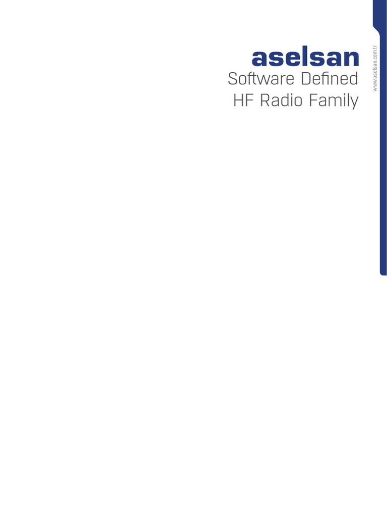 ASELSAN Software Defined HF Radios | PDF | High Frequency | Bit Rate