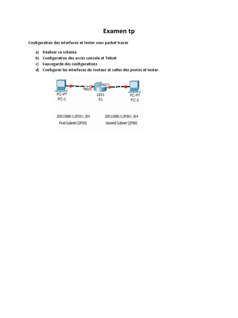 Examen TP Ccna 1 19-20 | PDF | Ordinateurs | Technologie et ingénierie
