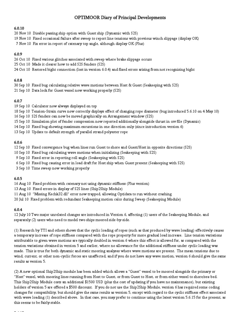 OPTIMOOR Diary | PDF | Software Bug | Simulation