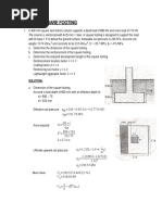 Rectangular Footing Sample Problem | PDF | Structural Load | Pressure