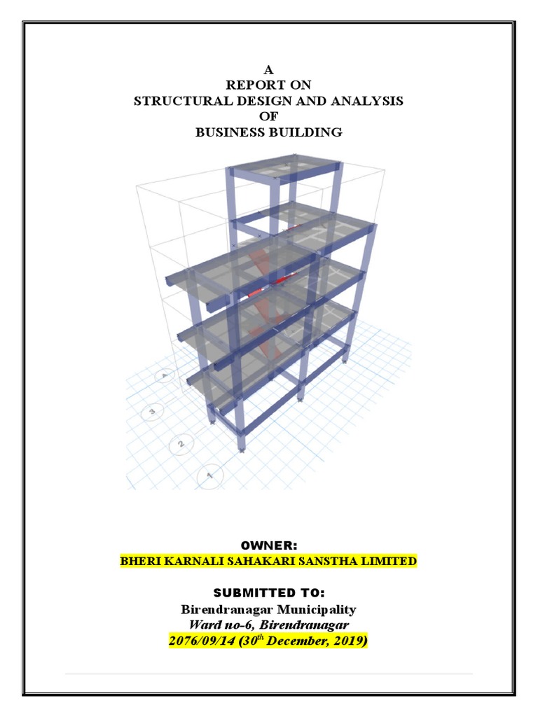 Structural Analysis Report | PDF | Wall | Concrete