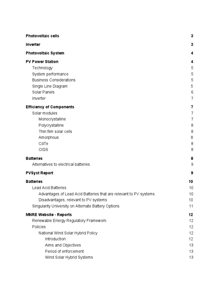Solar Project | PDF | Photovoltaic System | Solar Power