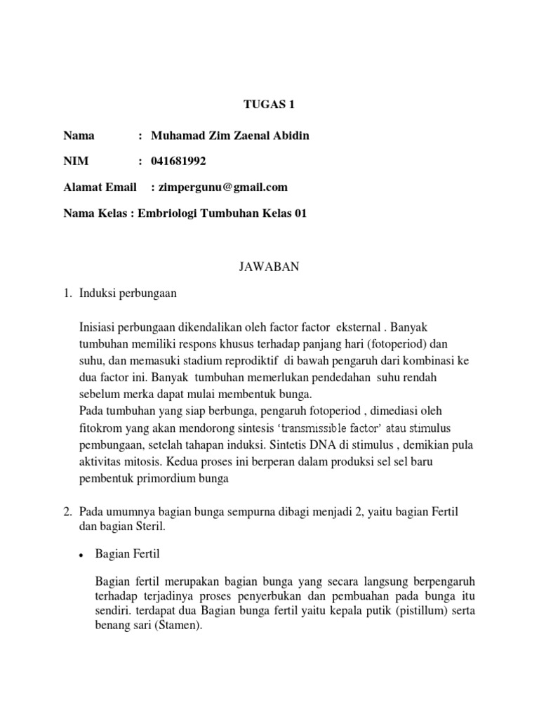 Struktur dan Fungsi Anthera dalam Mikrosporogenesis | PDF