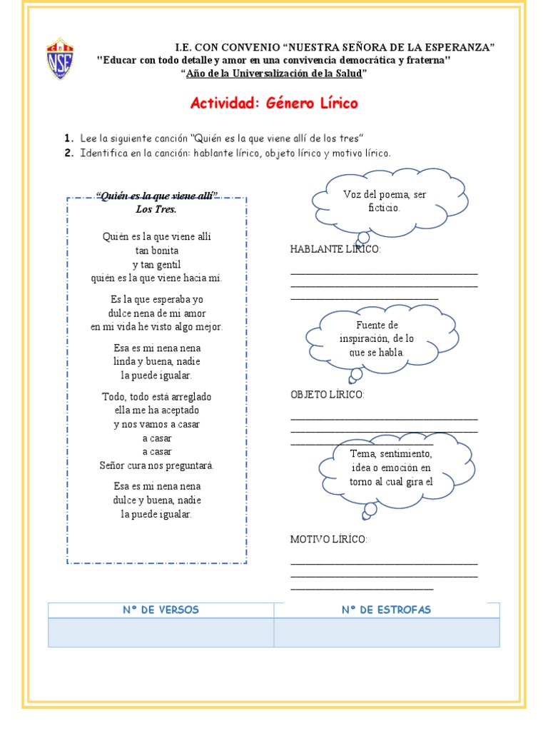 Actividad Grupal - Yo Poético | PDF | Poesía