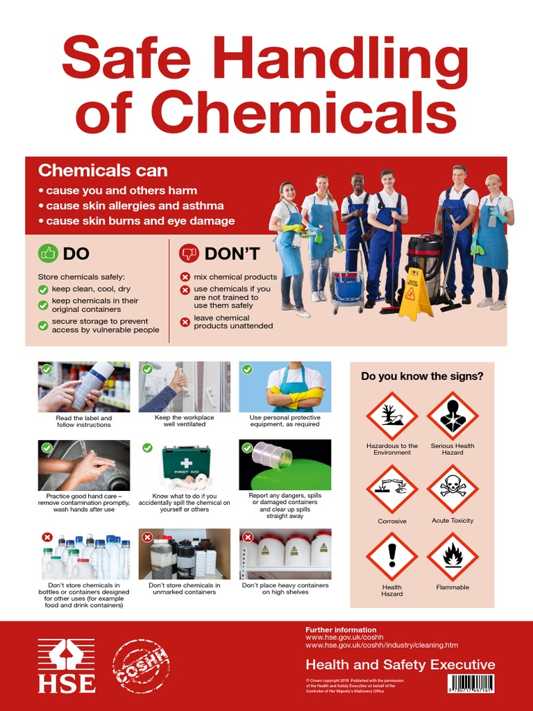 Chemicals Can: Safe Handling of Chemicals | PDF | Occupational Safety ...