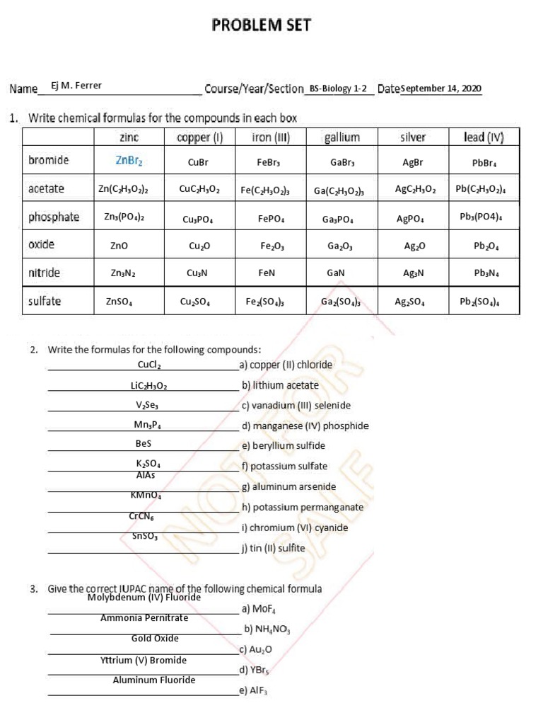 Problem Set No. 1 | PDF