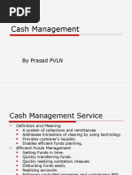Cash Management Services | PDF | Cheque | Clearing (Finance)