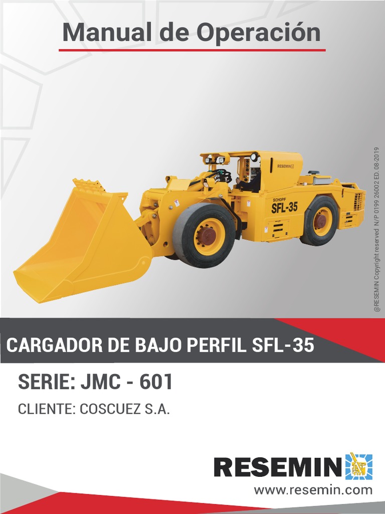 Manual de Operación SFL35 - JM C-601 PDF | PDF | Neumático | Quemar