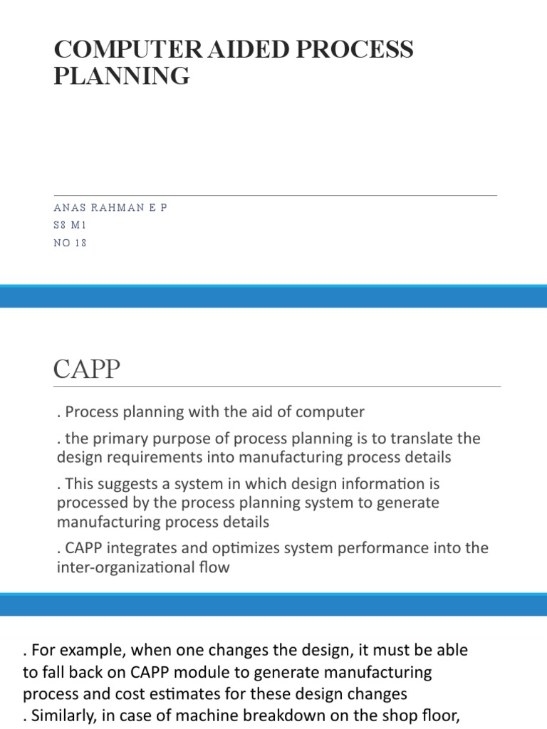 Computer Aided Process Planning | Download Free PDF | Databases ...